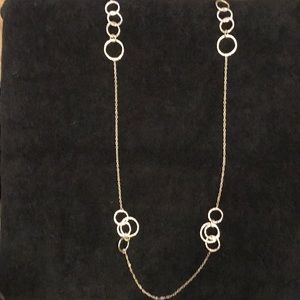Jewelry | Very Long Silver Chain Loops Necklace | Poshmark